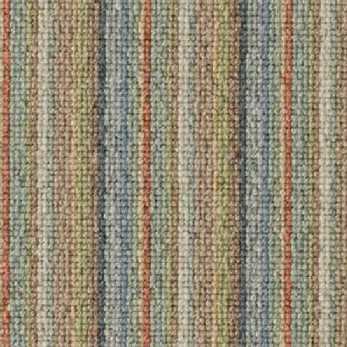 Wool Mississippi Stripe Rug with double border